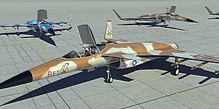 f-40 fighter airplane 3ds