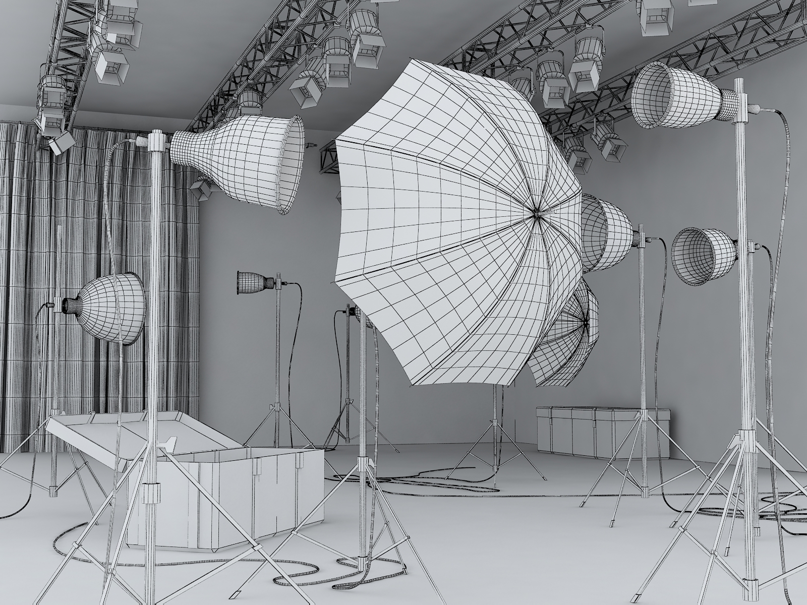 3ds max studio light