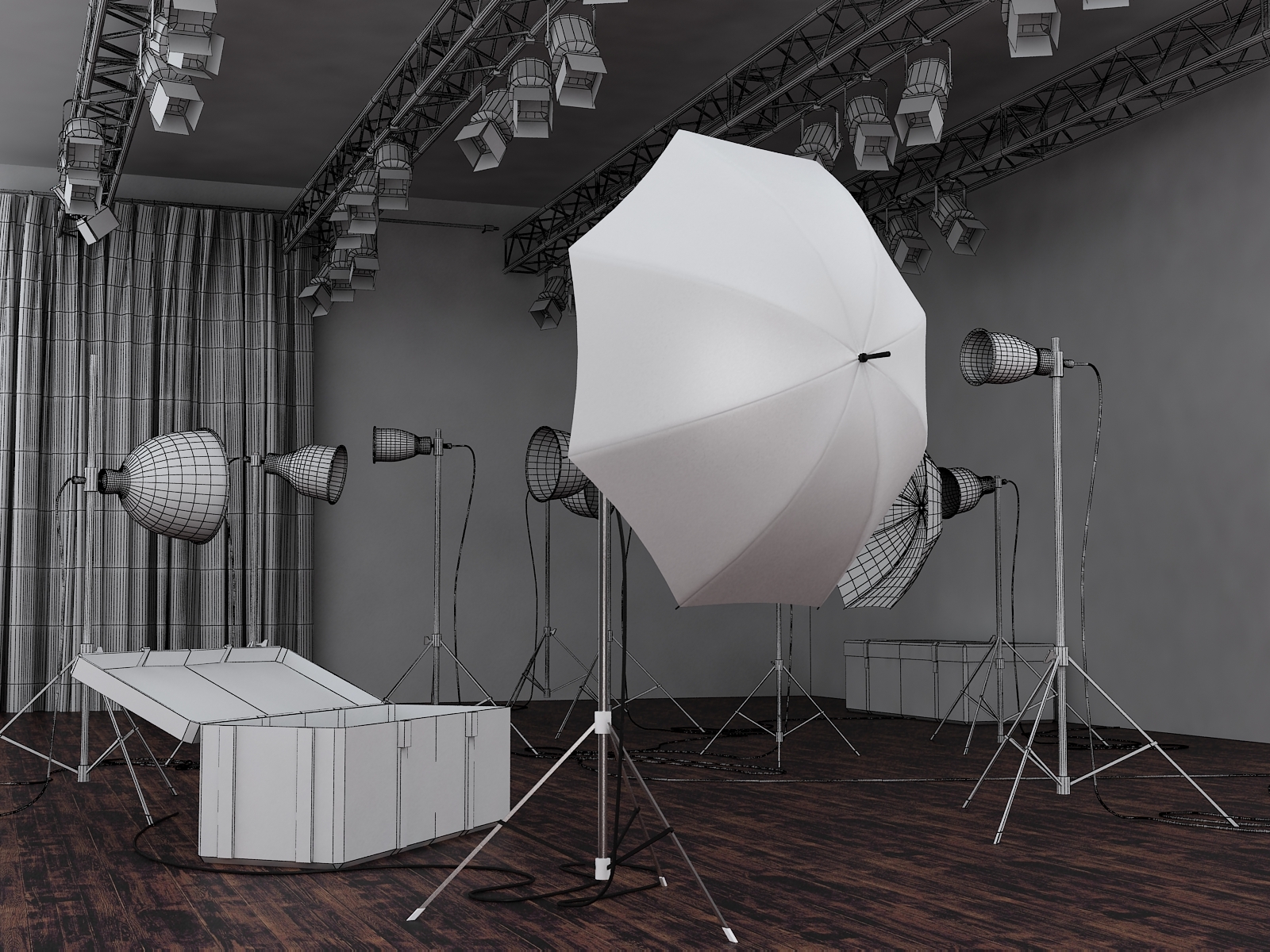 3ds max studio light