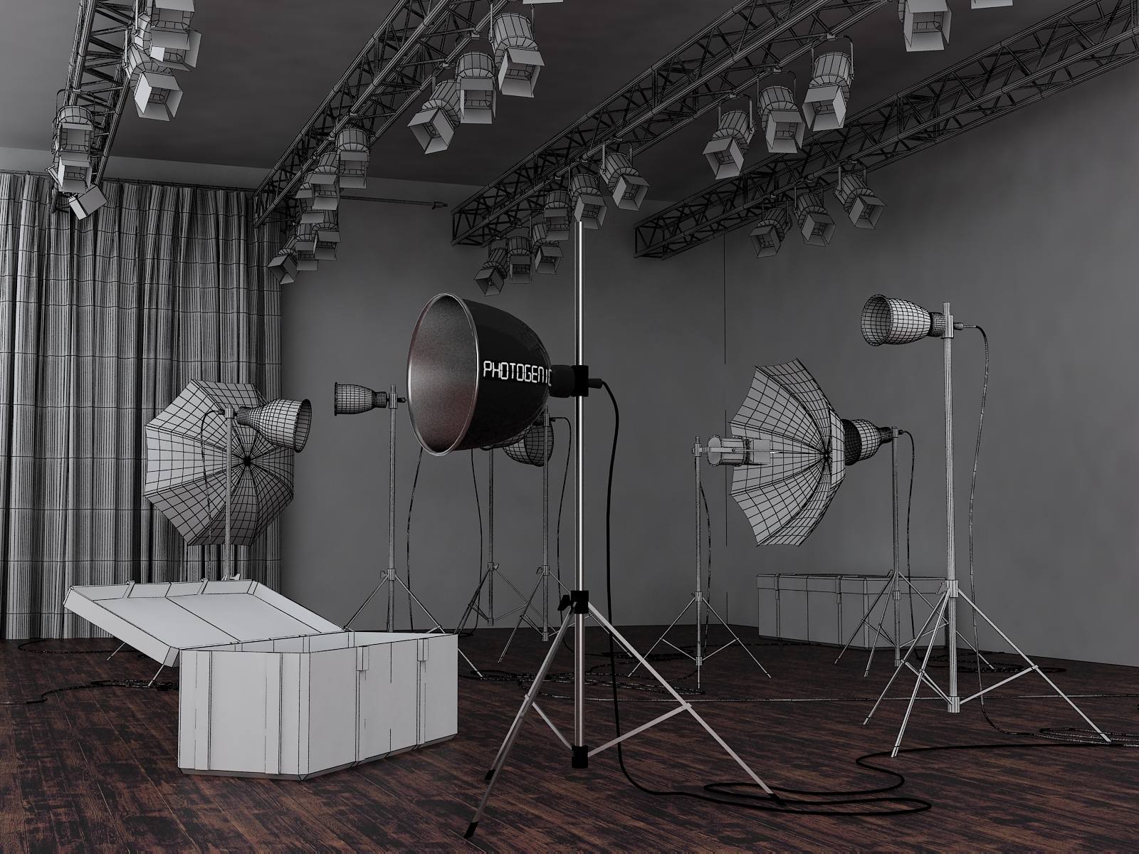 3ds max studio light