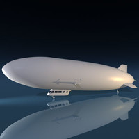 3d zeppelin airship model