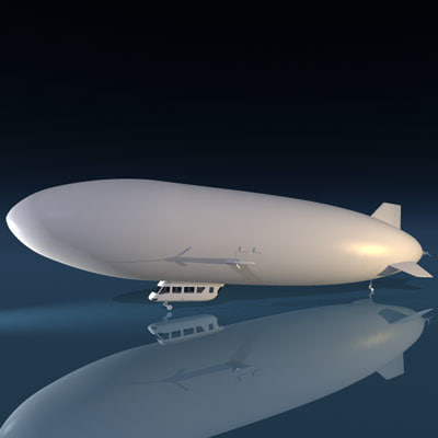 3d zeppelin airship model