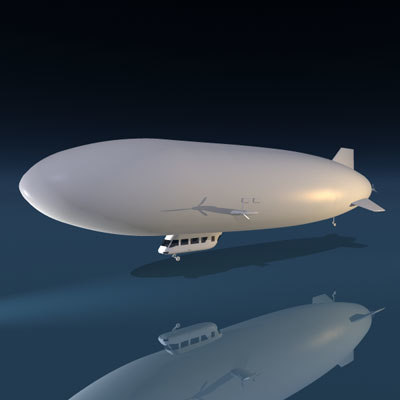 zeppelin blimp 3d model