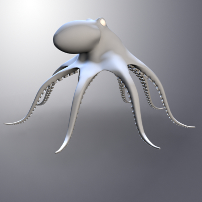 octopus 3d model