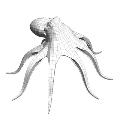 octopus 3d model