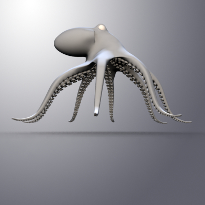 octopus 3d model