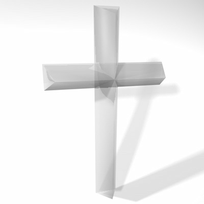 3d cross christian symbol