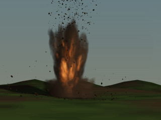 3d model mortar explosion