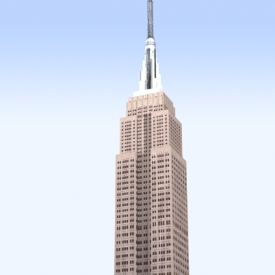 empire state building city 3d model