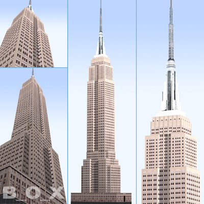 empire state building city 3d model
