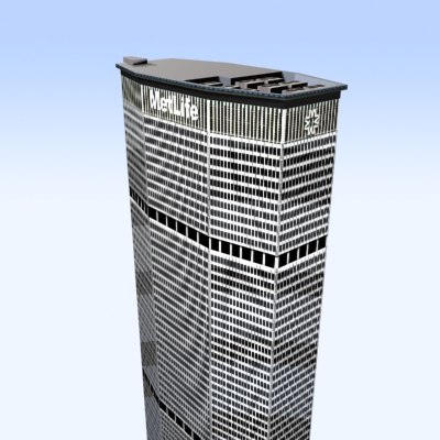 3d metlife center buildings model