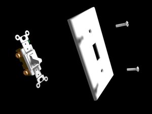 3d light switch model