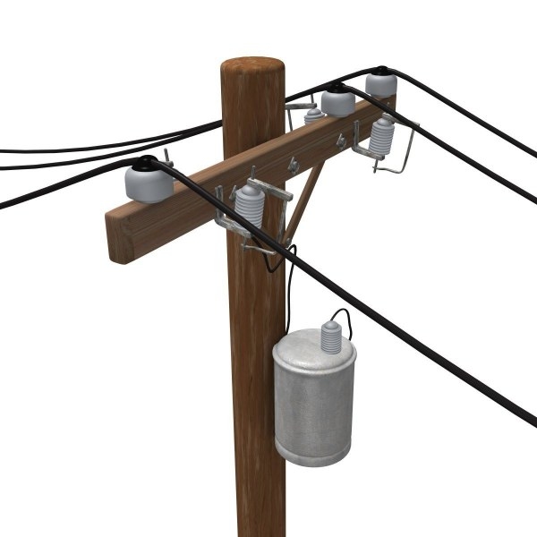 power line 3d model