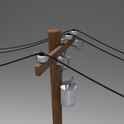 power line 3d model