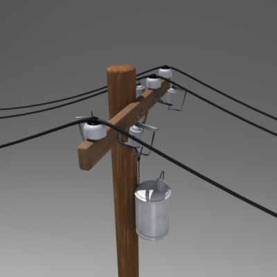 power line 3d model