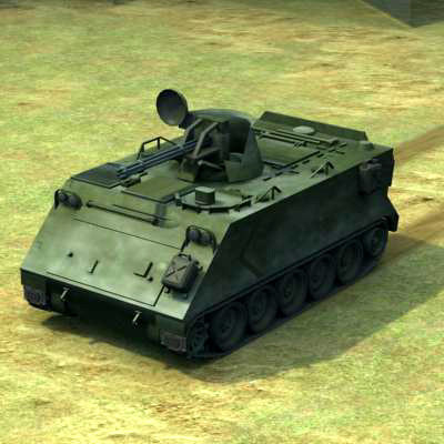 3d model m163 vulcan vehicle