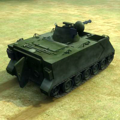 3d model m163 vulcan vehicle
