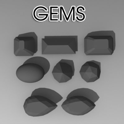 3d model gem cuts