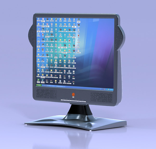amiga monitor 3d model