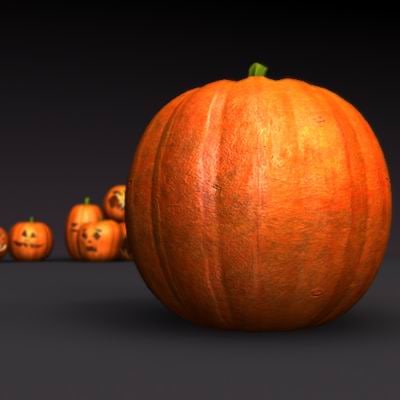halloween pumpkins 3d max