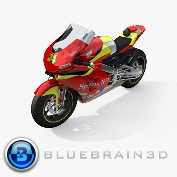 2006 honda moto gp 3d model