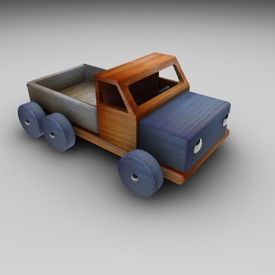 wood toy c4d