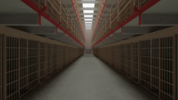 3d prison jail model