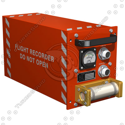3d flight recorder black box model