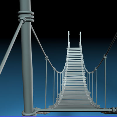 rope bridge c4d