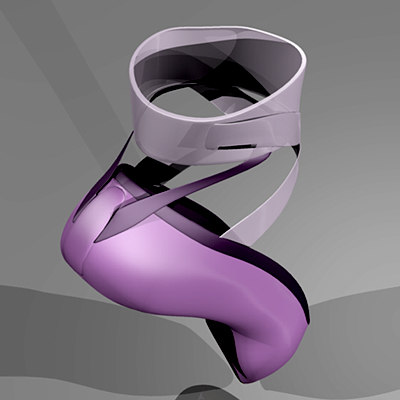 ballet shoes 3d model