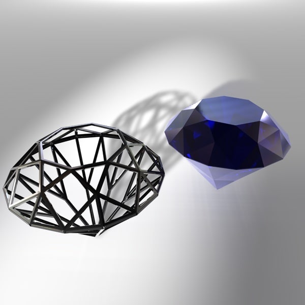 3d model gem diamonds gemstones