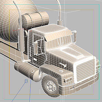truck trailer 3d model