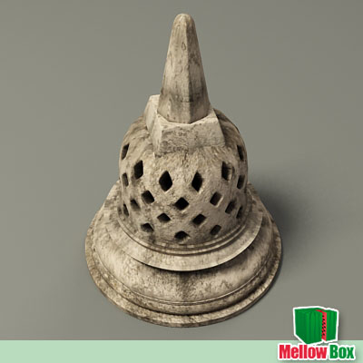 buddhist stupa 3d model