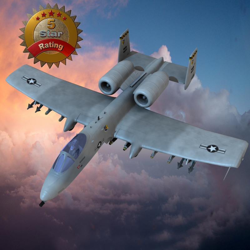 a-10 warthog 3d model