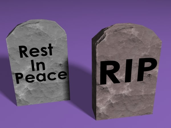tombstones rip 3d model
