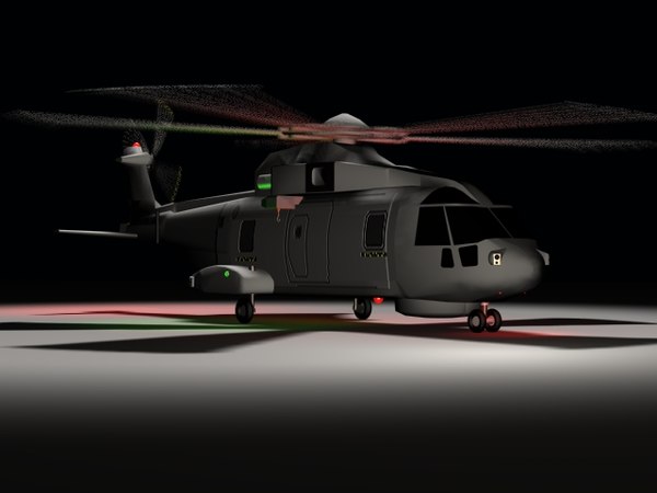 eh101 merlin helicopter eh-101 3d model