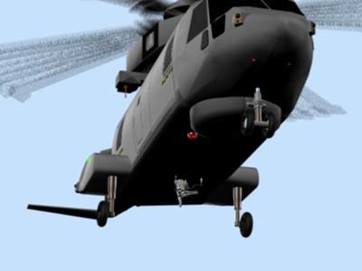 eh101 merlin helicopter eh-101 3d model