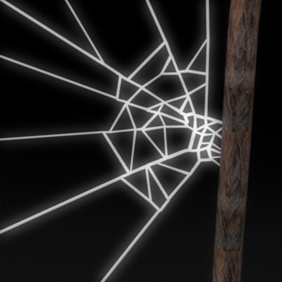 cobweb spider web 3d dxf