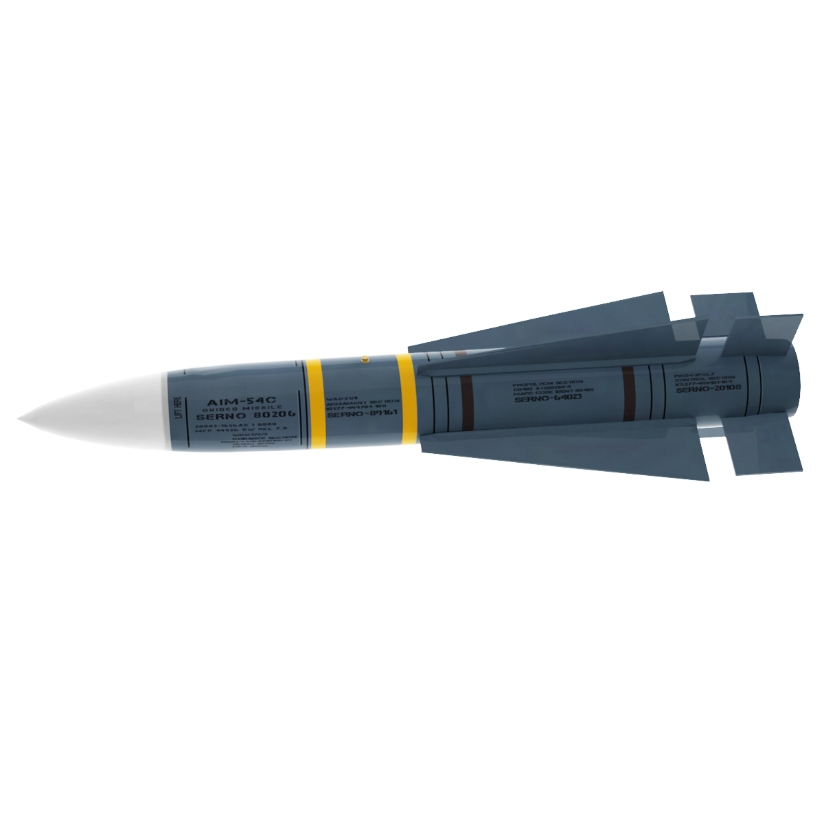 3d model aim-54 phoenix missile