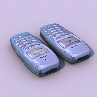 3d model cellular phone nokia 3410