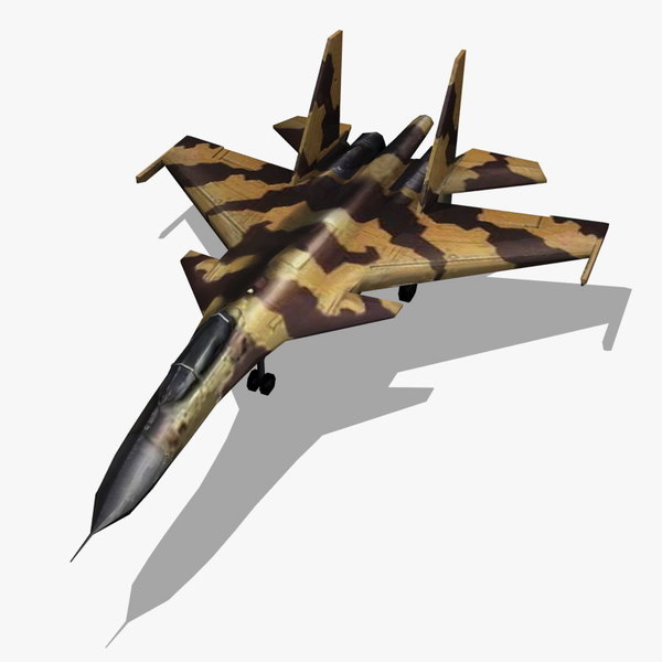 sukhoi su-37 3d model