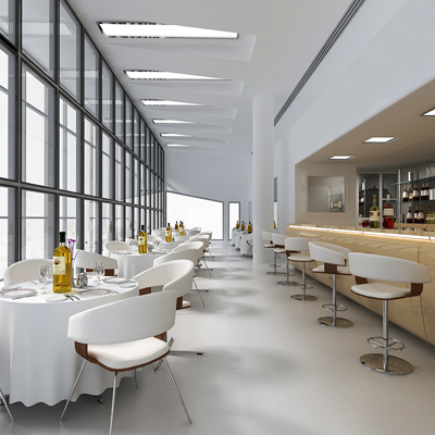 restaurant bar 3d max