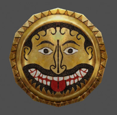 ancient greek shield 3d model