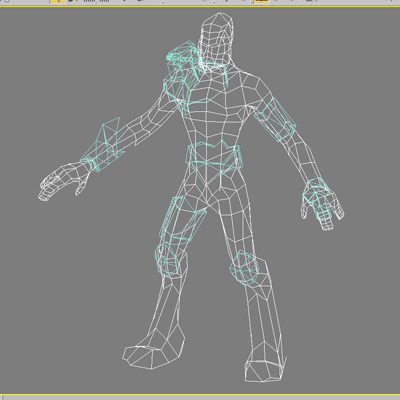 free alien normal mapped 3d model