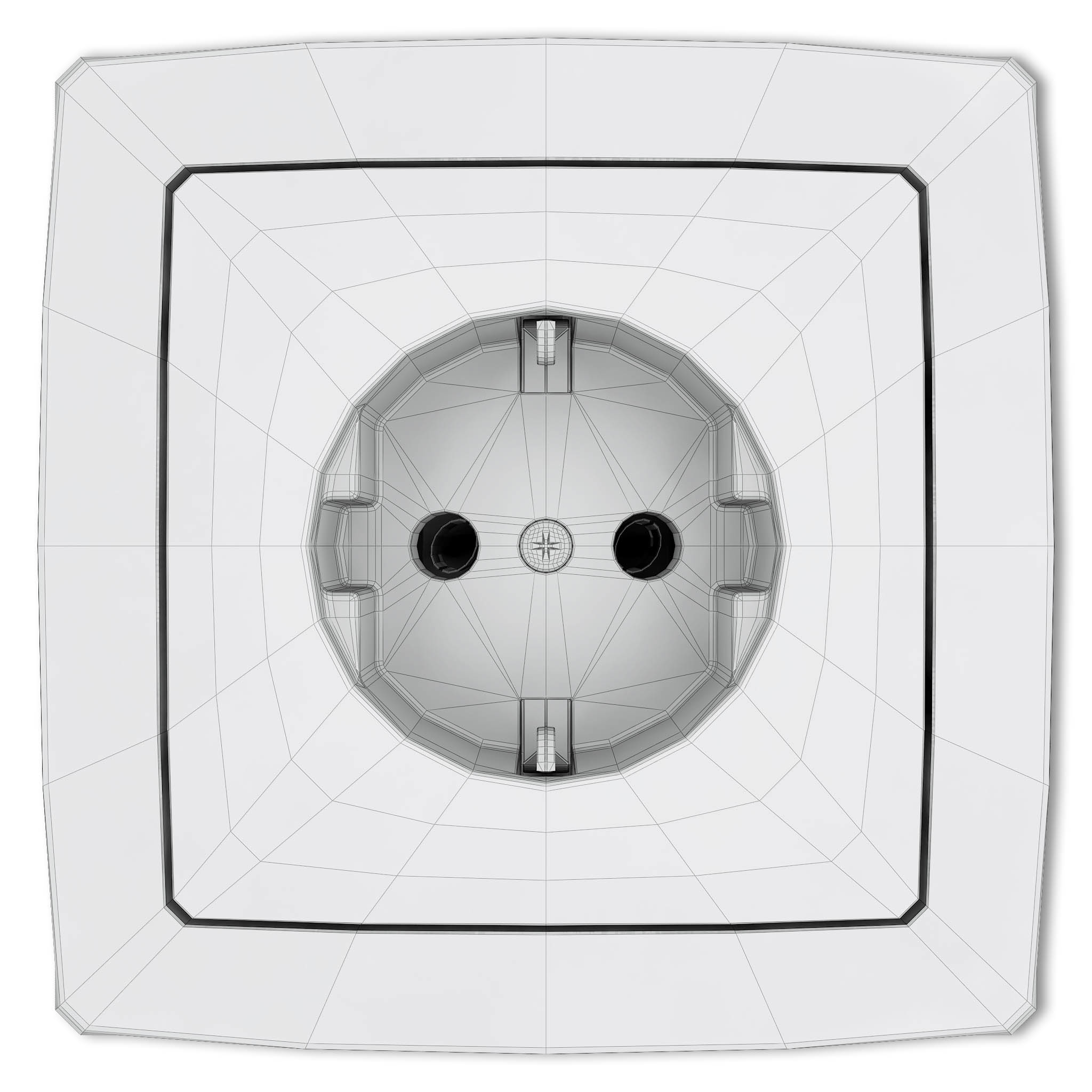 3d power socket model