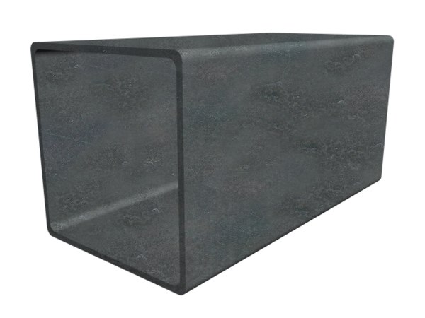3 wall square tube 3d model