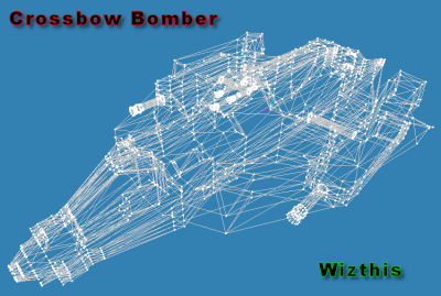 3d model crossbow bomber space