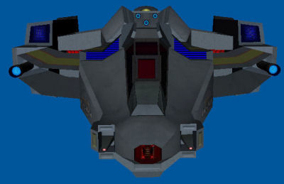 3d model crossbow bomber space