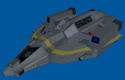 3d model crossbow bomber space