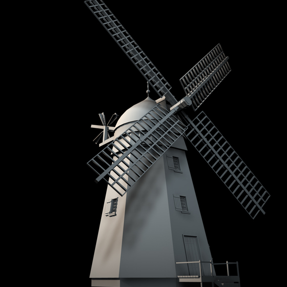 3d windmill wind